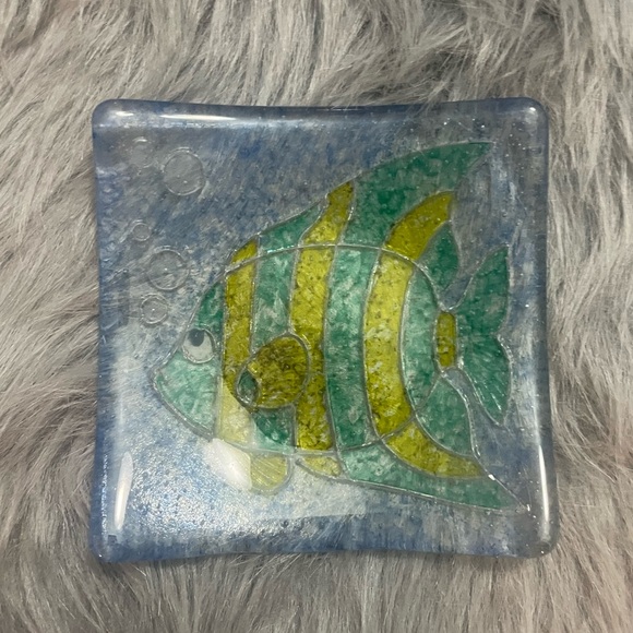 Accents | Decorative Glass Fish Plate | Poshmark